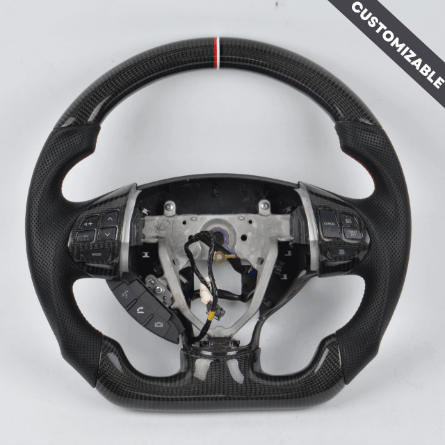 2007-2016 Mitsubishi Lancer Evolution X Custom Carbon Fiber Steering W ...